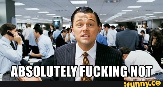 Wolf Of Wall Street Absolutely Not