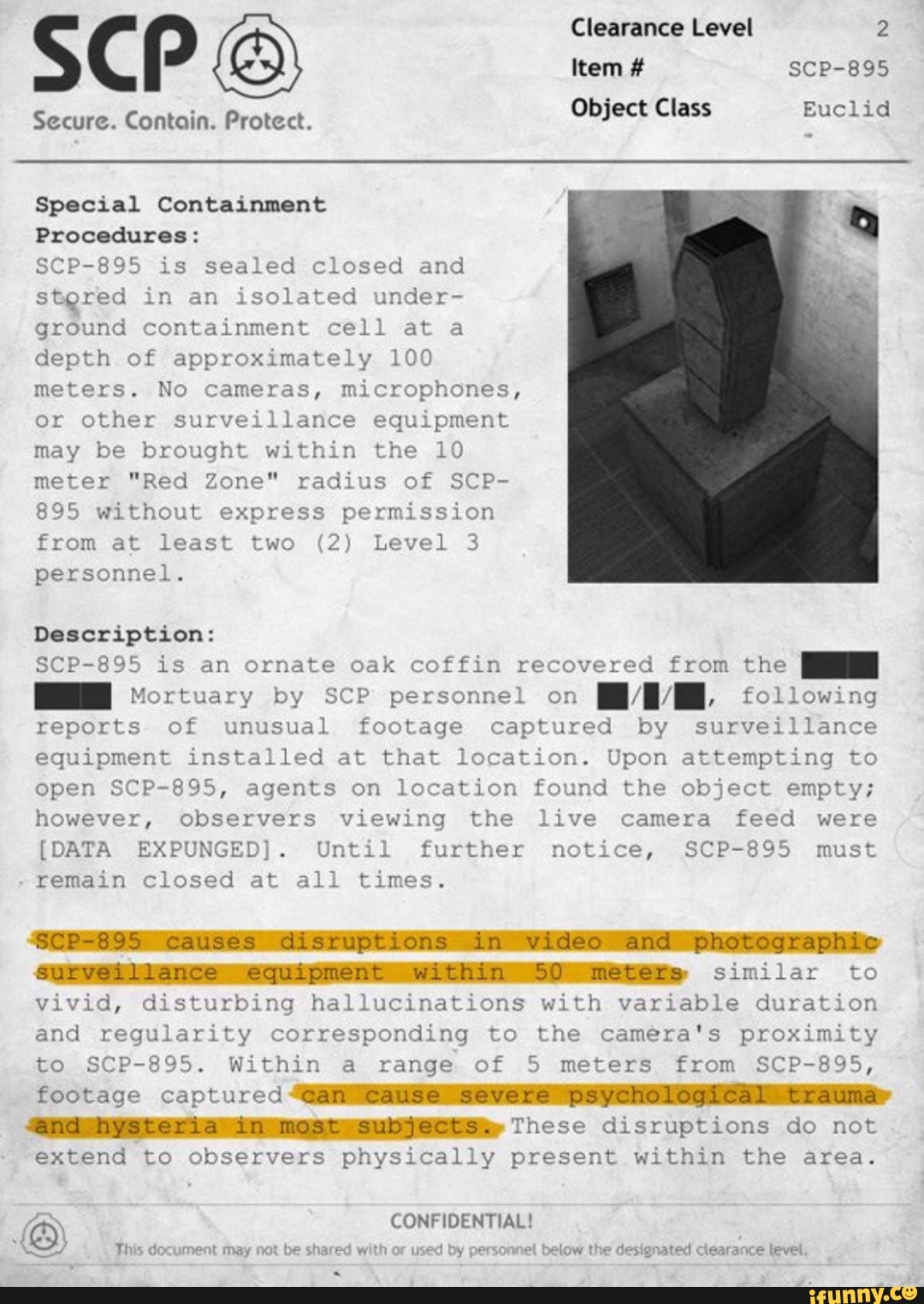 Secure. Contain. Protect. ºbleCt Class ?UCI id Special Containment ...