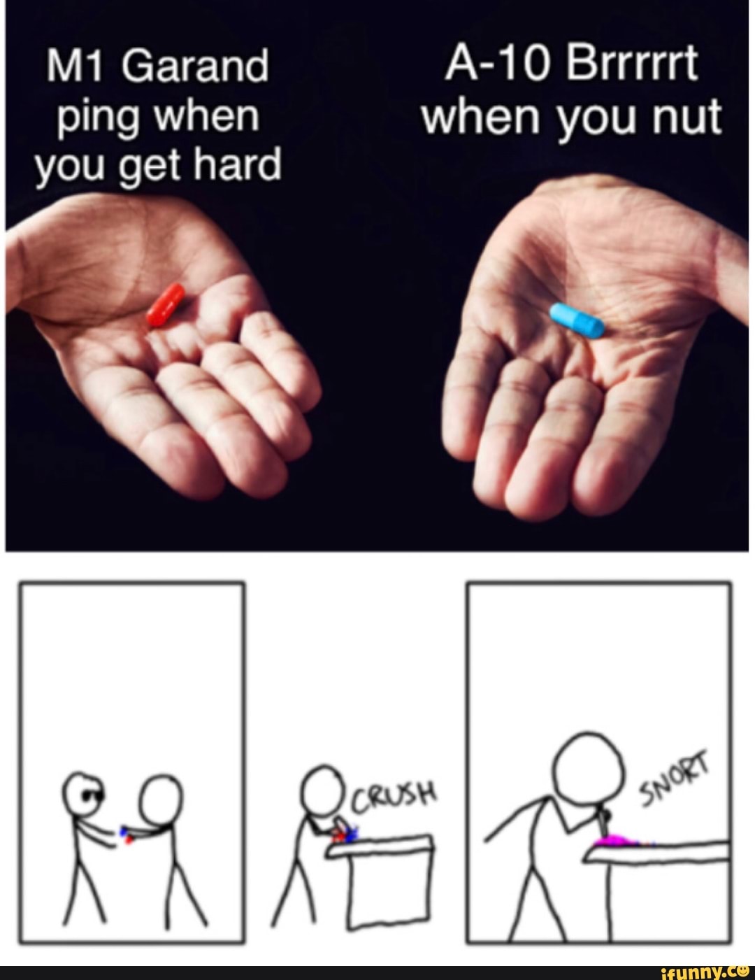 Garand A-10 Brrrrrt ping when when you nut you get hard - iFunny