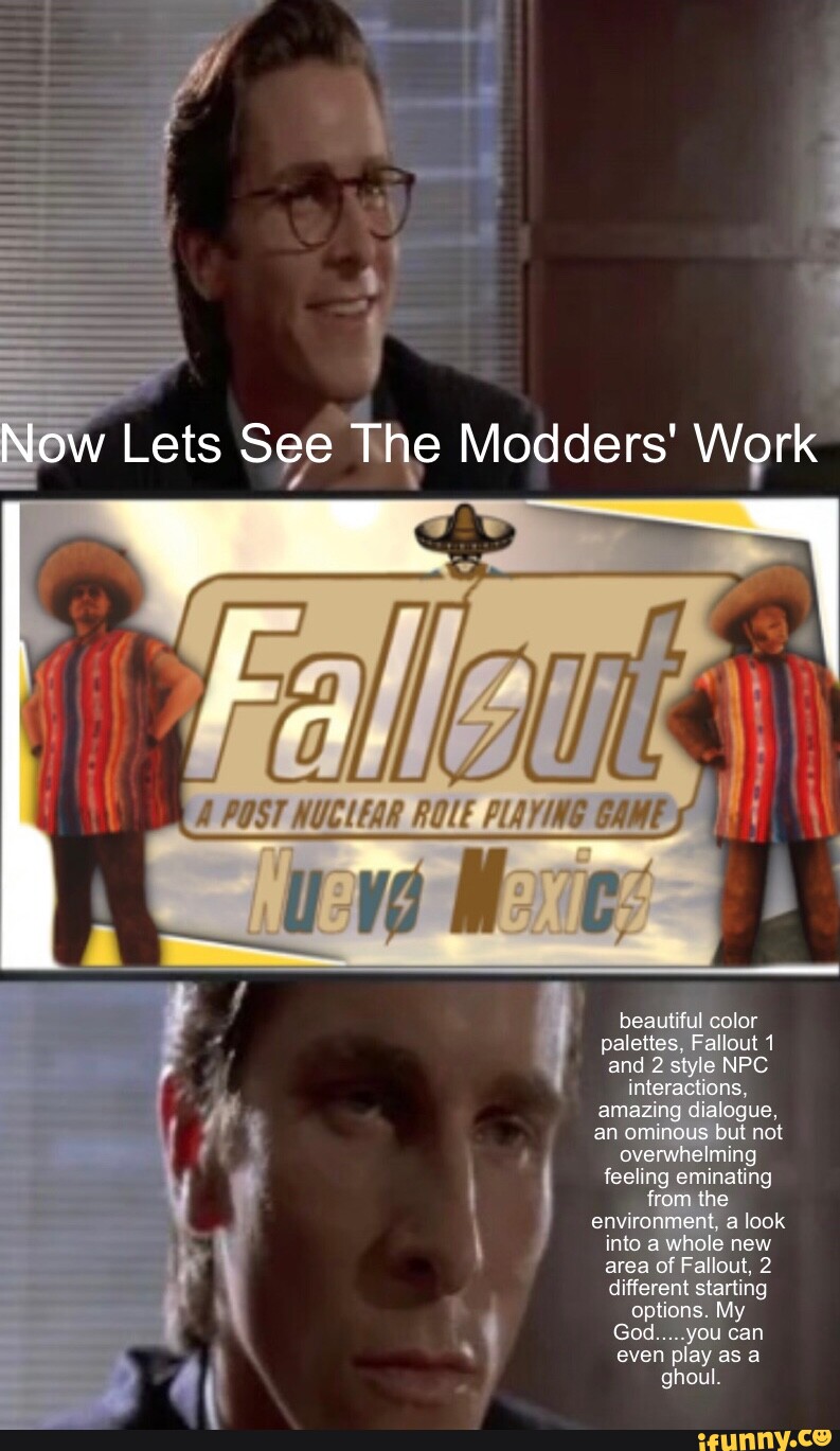 Now Lets See The Modders' Work POST NUCIEAR ROLE PLAYING GAME beautiful ...