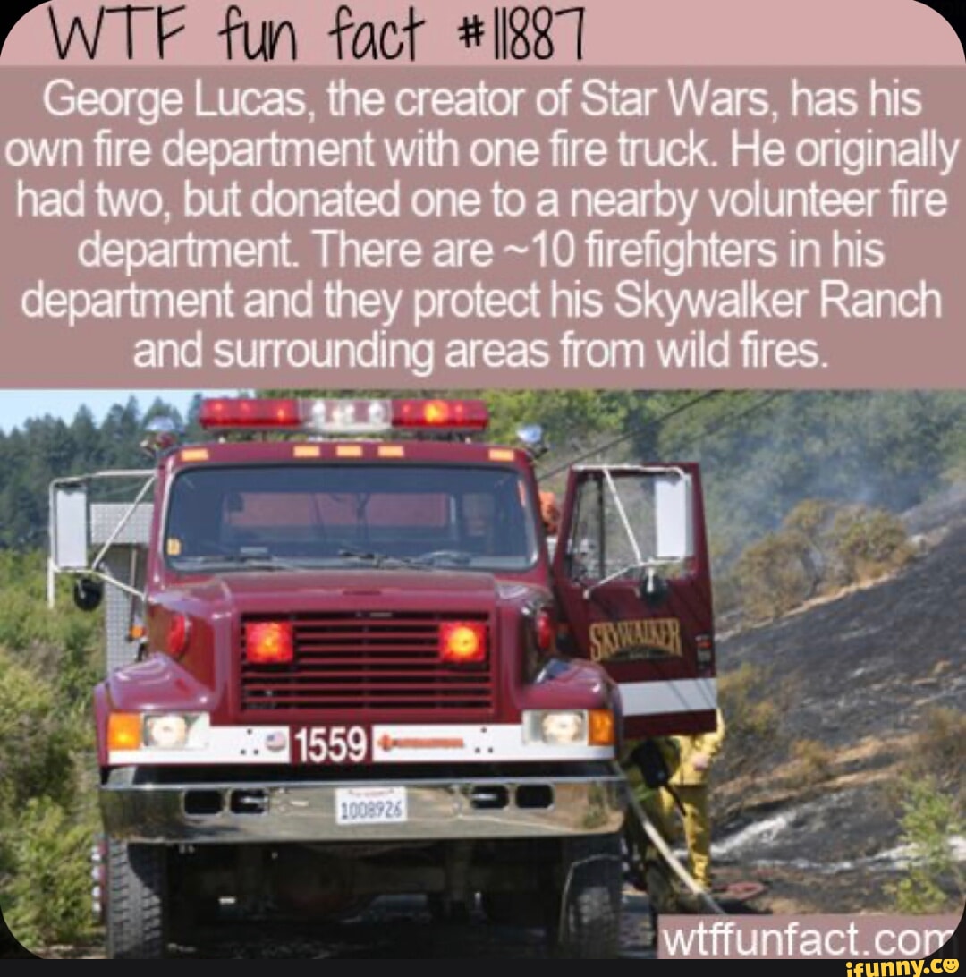 Focr Geo ge Lucas the creator of Siar Was ashis own fi e department th ...