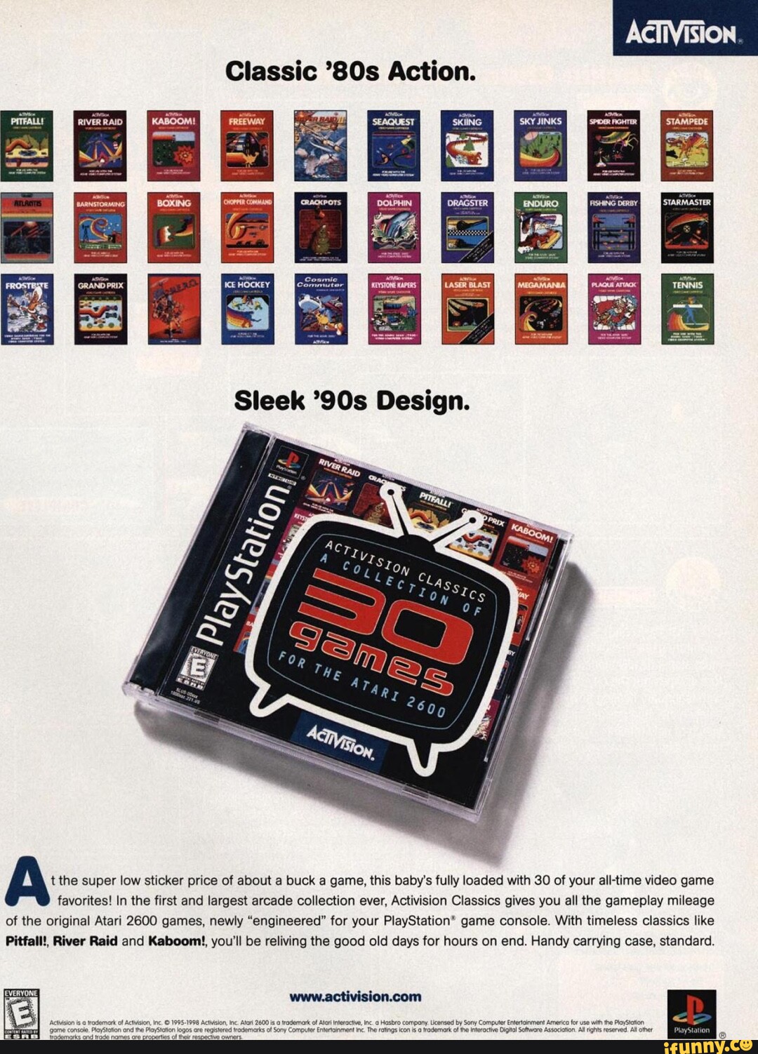 ACTIVISION Classic Action. A the super low sticker price of about a ...