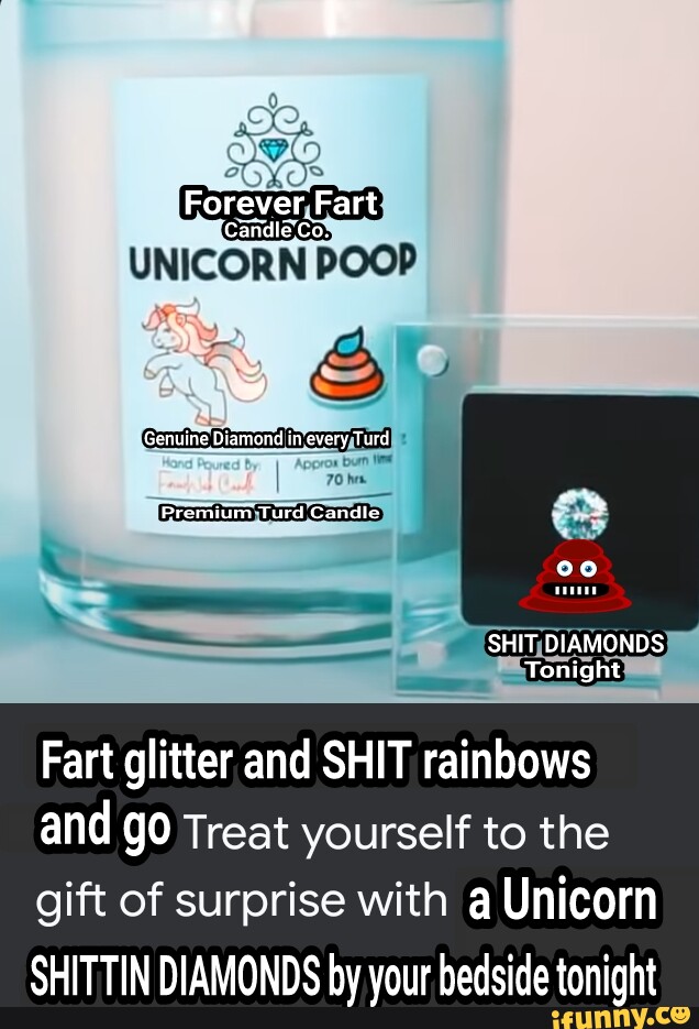Forever Fart Canidle'Co. Genuine Diamond in every Turd SHIT DIAMONDS ...