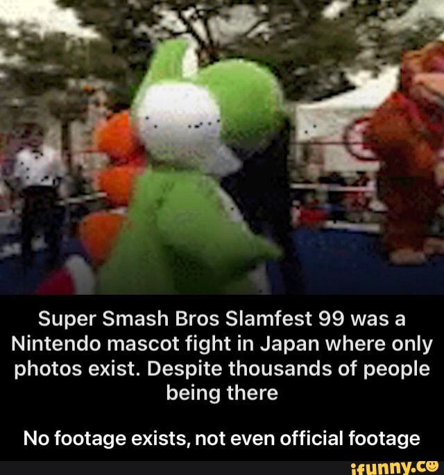 SS, Super Smash Bros Slamfest 99 was a Nintendo mascot fight in Japan ...