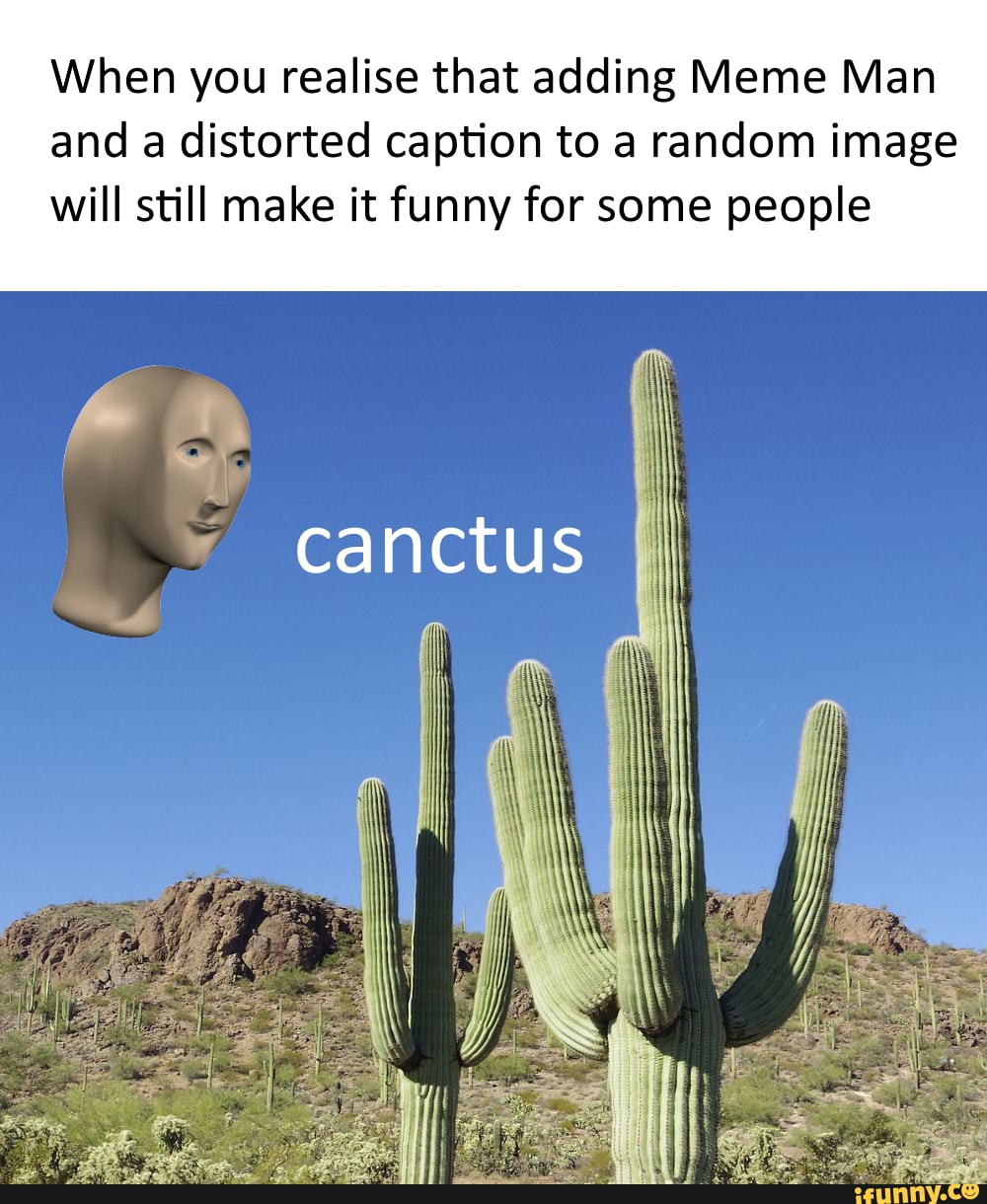 When you realise that adding Meme Man and a distorted caption to a ...