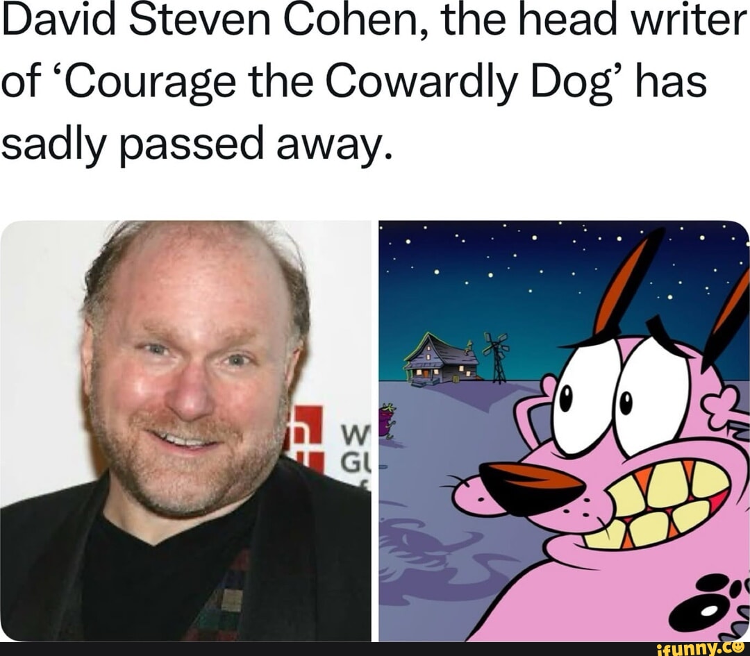 David Steven Cohen, the head writer of 'Courage the Cowardly Dog' has ...