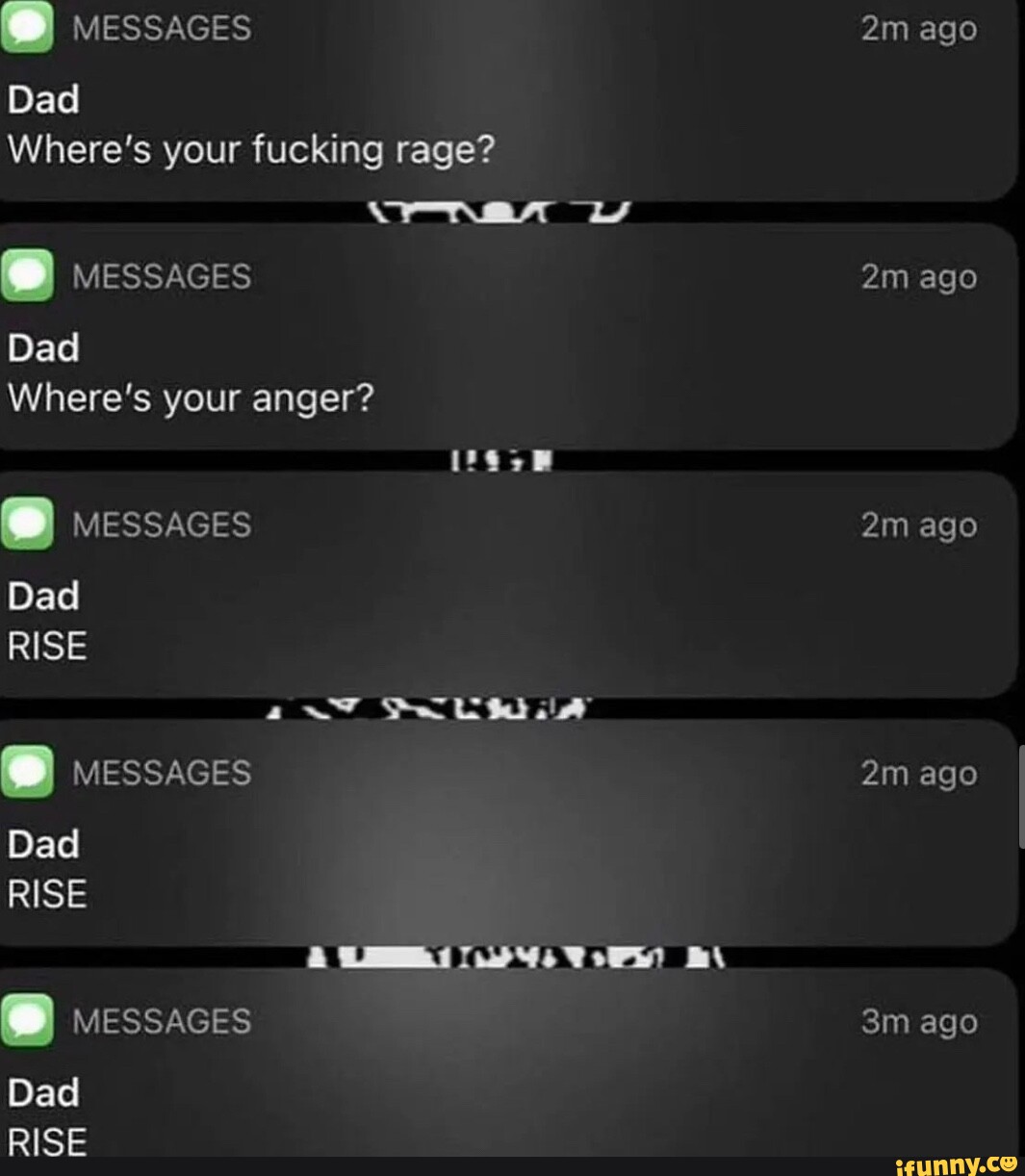 Dad Where's your fucking rage? Dad vessaces Where's your anger ...