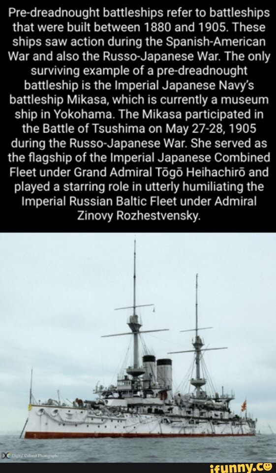 Pre-dreadnought battleships refer to battleships that were built ...