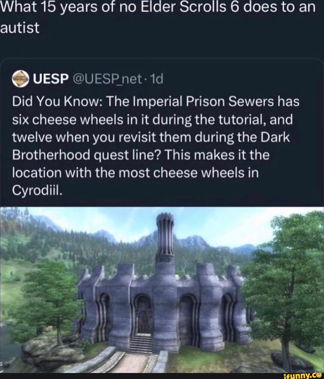 What 15 years of no Elder Scrolls 6 does to an autist @ UESP @UESP net ...