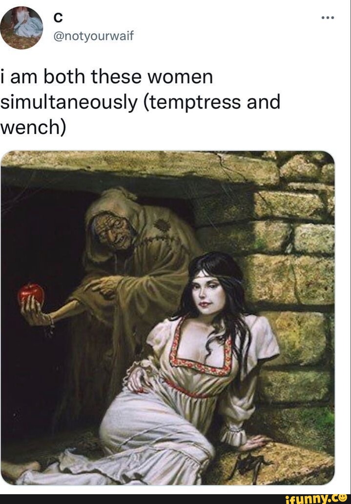 Am both these women simultaneously (temptress and wench) - iFunny