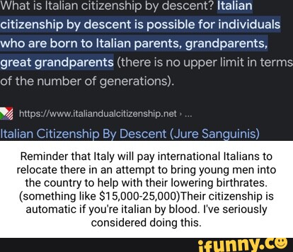 What is Italian citizenship by descent? Italian citizenship by descent ...