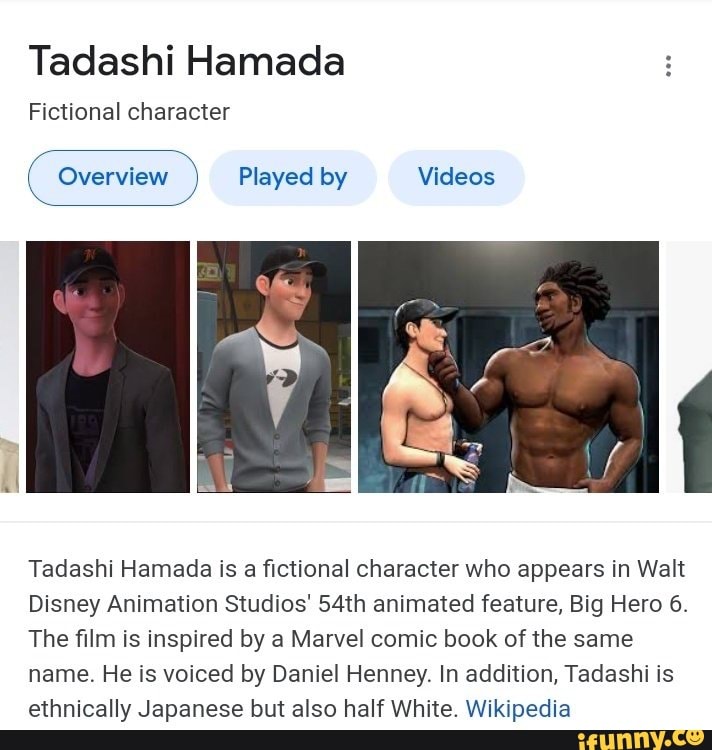Tadashi Hamada Fictional character ( Overview ) Played by Videos ...