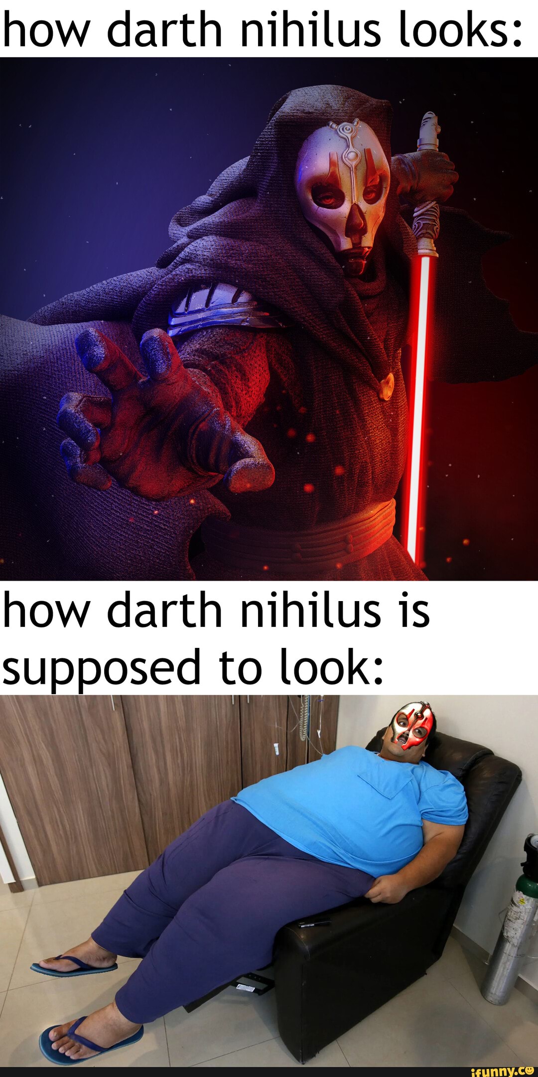 How darth nihilus looks: how darth nihilus is supposed to look: - iFunny