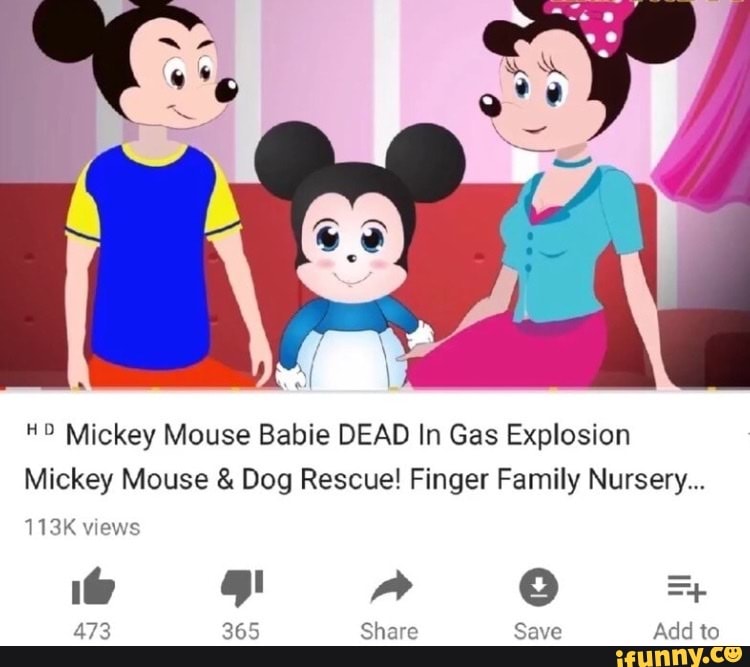 4 Mickey Mouse Babie DEAD In Gas Explosion Mickey Mouse Dog Rescue ...