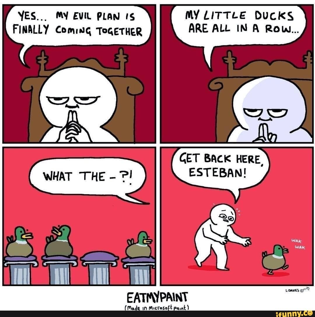 YES... MY EVIL PLAN IS MY LITTLE DUCKS FINALLY Coming ToGeTHER ARE ALL ...
