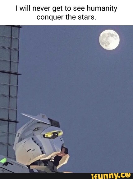 I will never get to see humanity conquer the stars. - iFunny