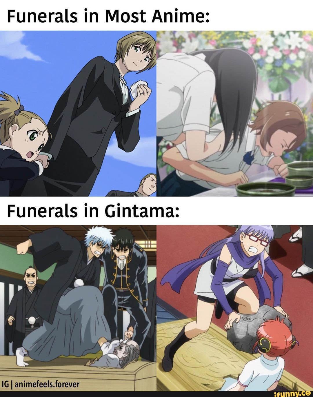 Funerals in Most Anime: Funerals in Gintama: NR faravar - iFunny
