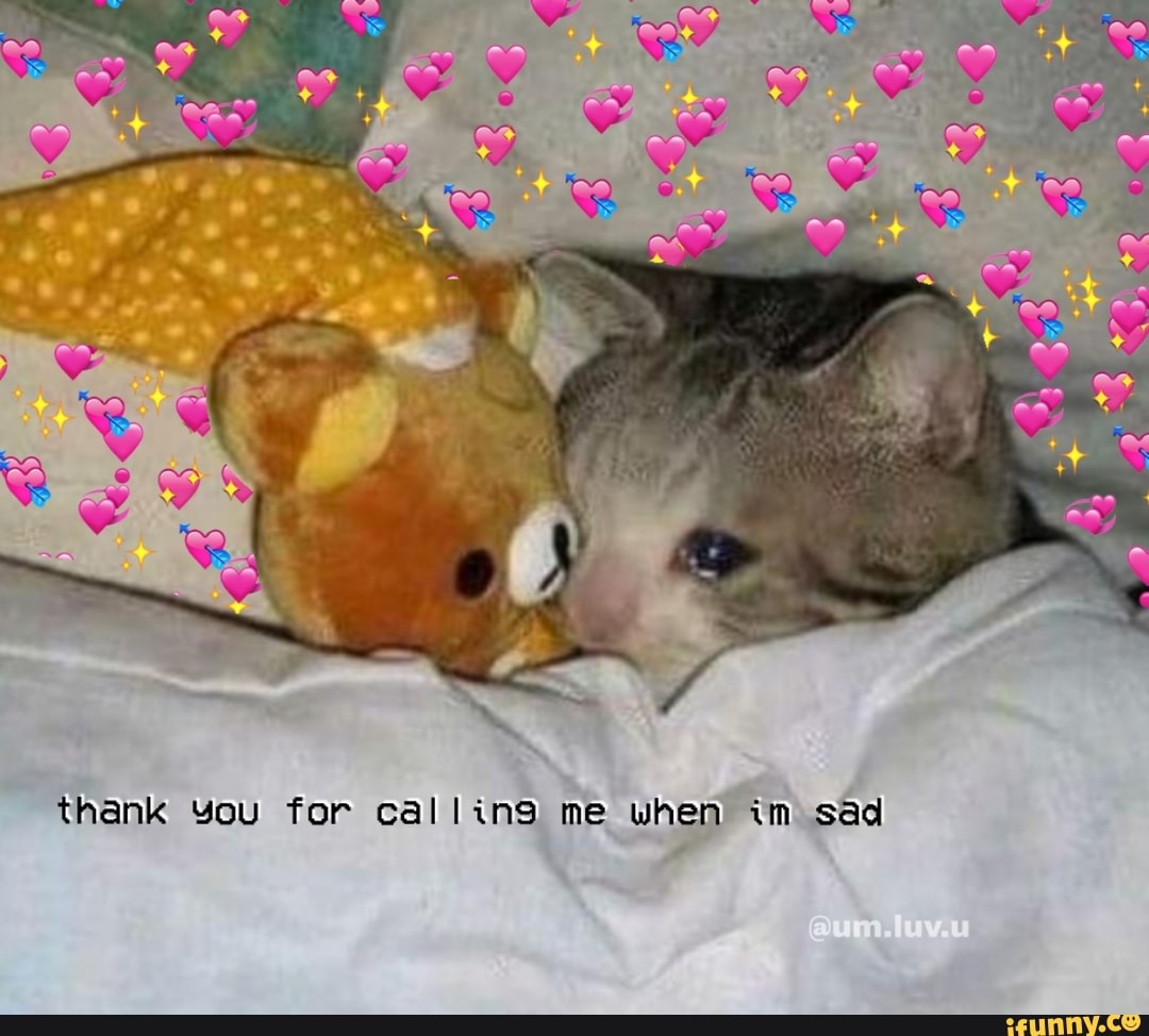 Thank You for calling me when im sad - iFunny
