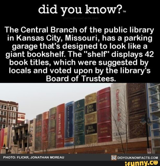 Did you know?. The Central Branch of the public library in Kansas City ...