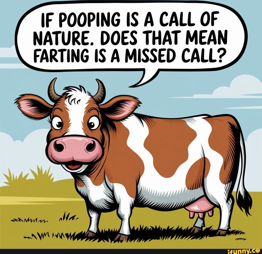IF POOPING IS A CALL OF NATURE. DOES THAT MEAN FARTING IS A MISSED CALL ...