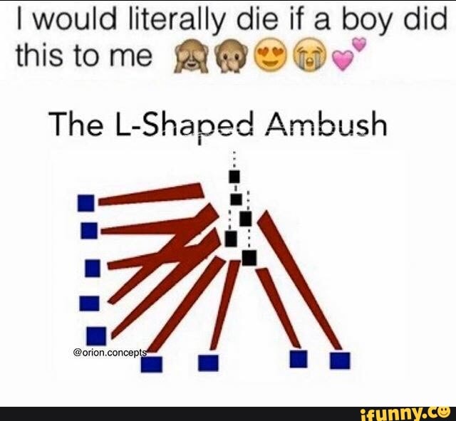 I would literally die if a boy did this tome The L-Shaped Ambush - iFunny