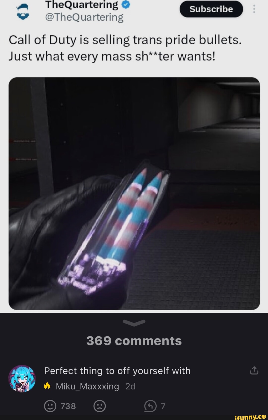 TheQuartering @ @TheQuartering Subscribe Call of Duty is selling trans ...