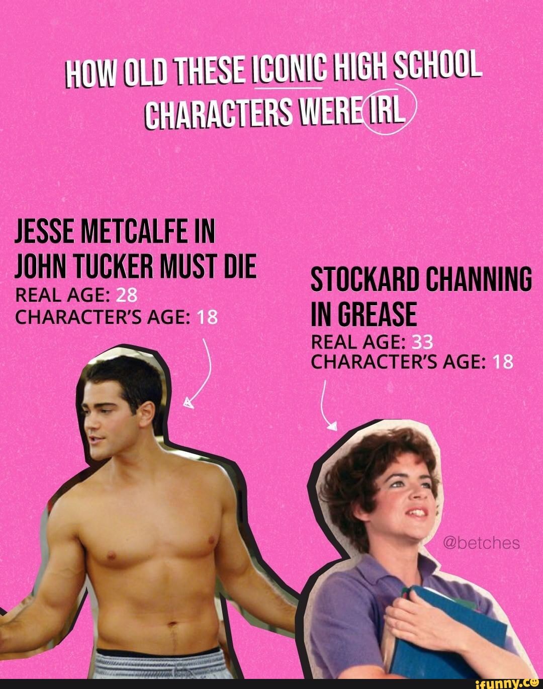 HOW OLD THESE ICONIC HIGH SCHOOL RE CHARACTERS WERE IRL JESSE METCALFE ...