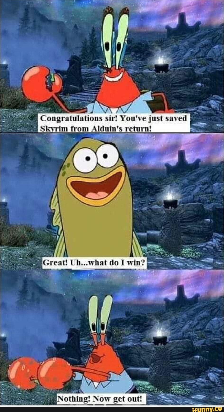 From saved Nothing! Now get out! - iFunny