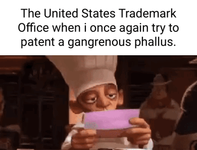 The United States Trademark Office when I once again try to patent a ...