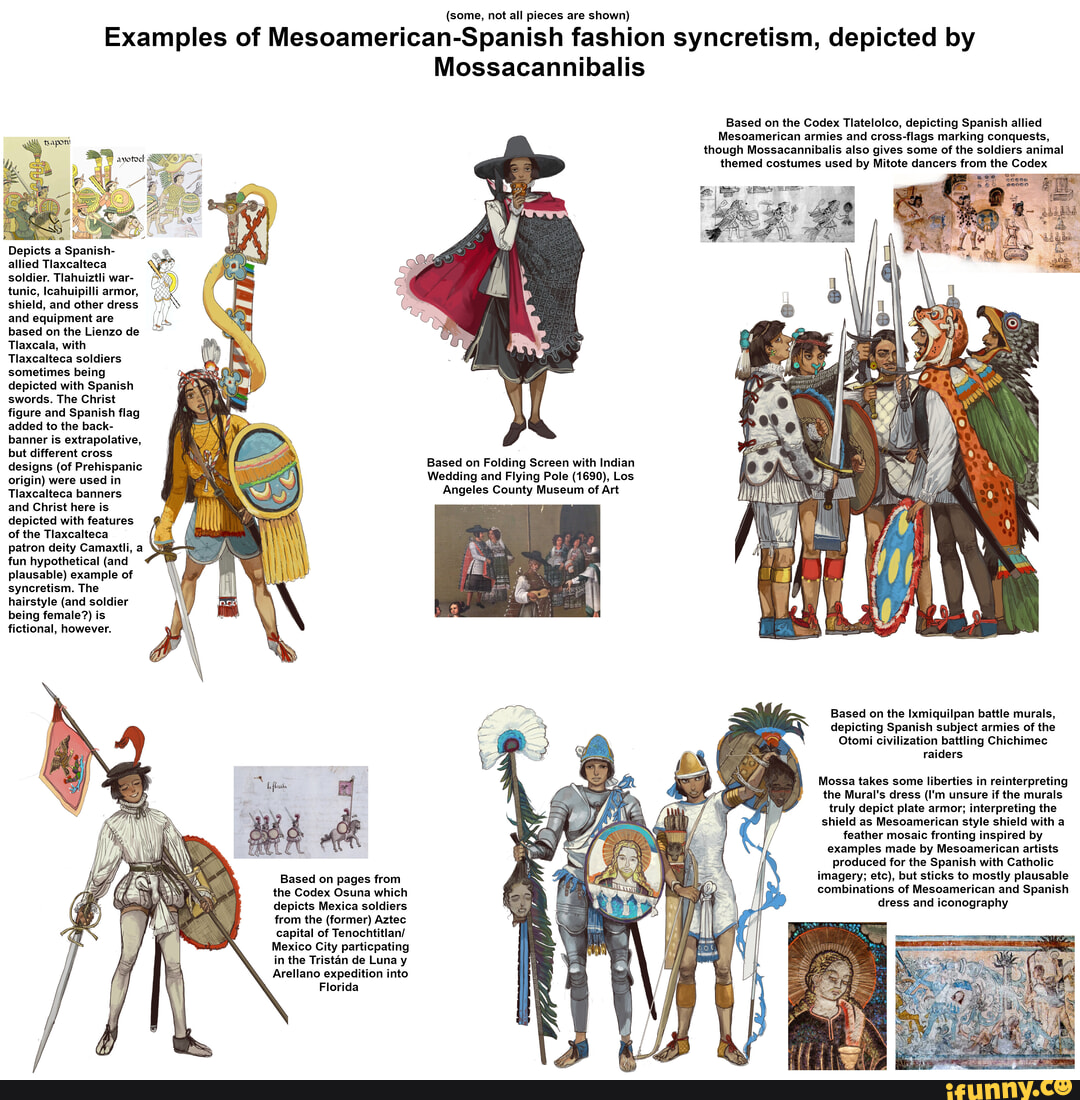 (some, not all pieces are shown) Examples of Mesoamerican-Spanish ...