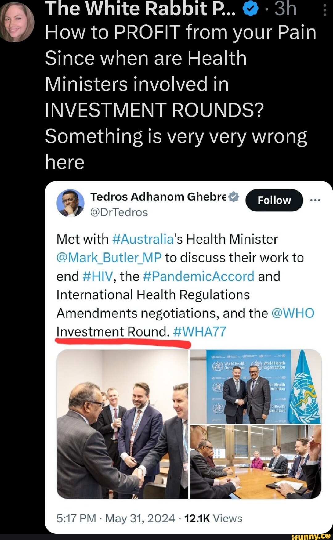 Tedros memes. Best Collection of funny Tedros pictures on iFunny