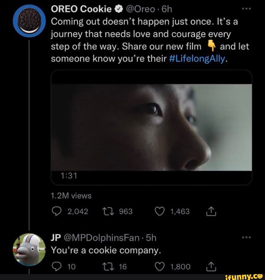 OREO Cookie @Oreo - Coming out doesn't happen just once. It's a journey ...
