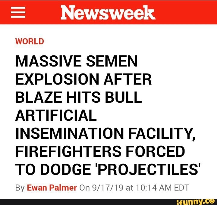 MASSIVE SEMEN EXPLOSION AFTER BLAZE HITS BULL ARTIFICIAL INSEMINATION ...
