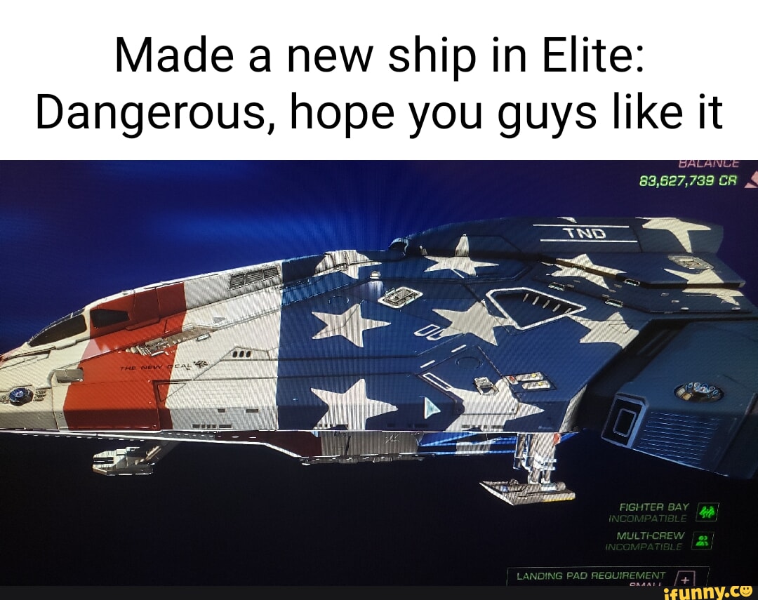 Made a new ship in Elite: Dangerous, hope you guys like it 83,627,739 ...