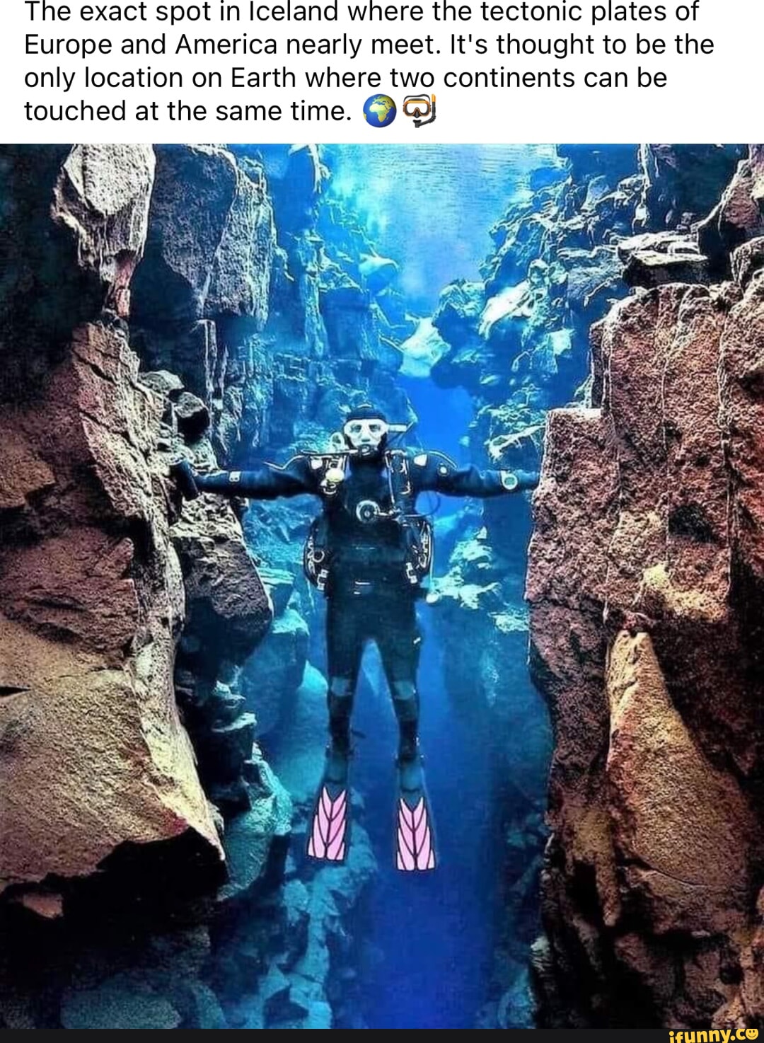 The exact spot in Iceland where the tectonic plates o Europe and ...