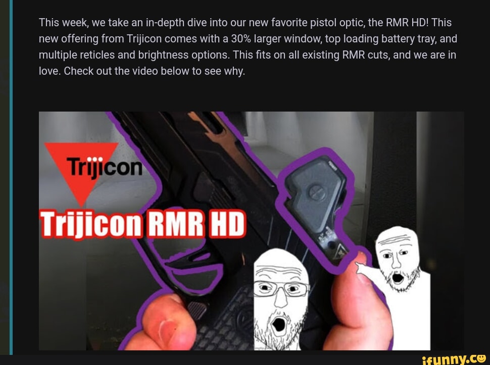 Trijicon memes. Best Collection of funny Trijicon pictures on iFunny