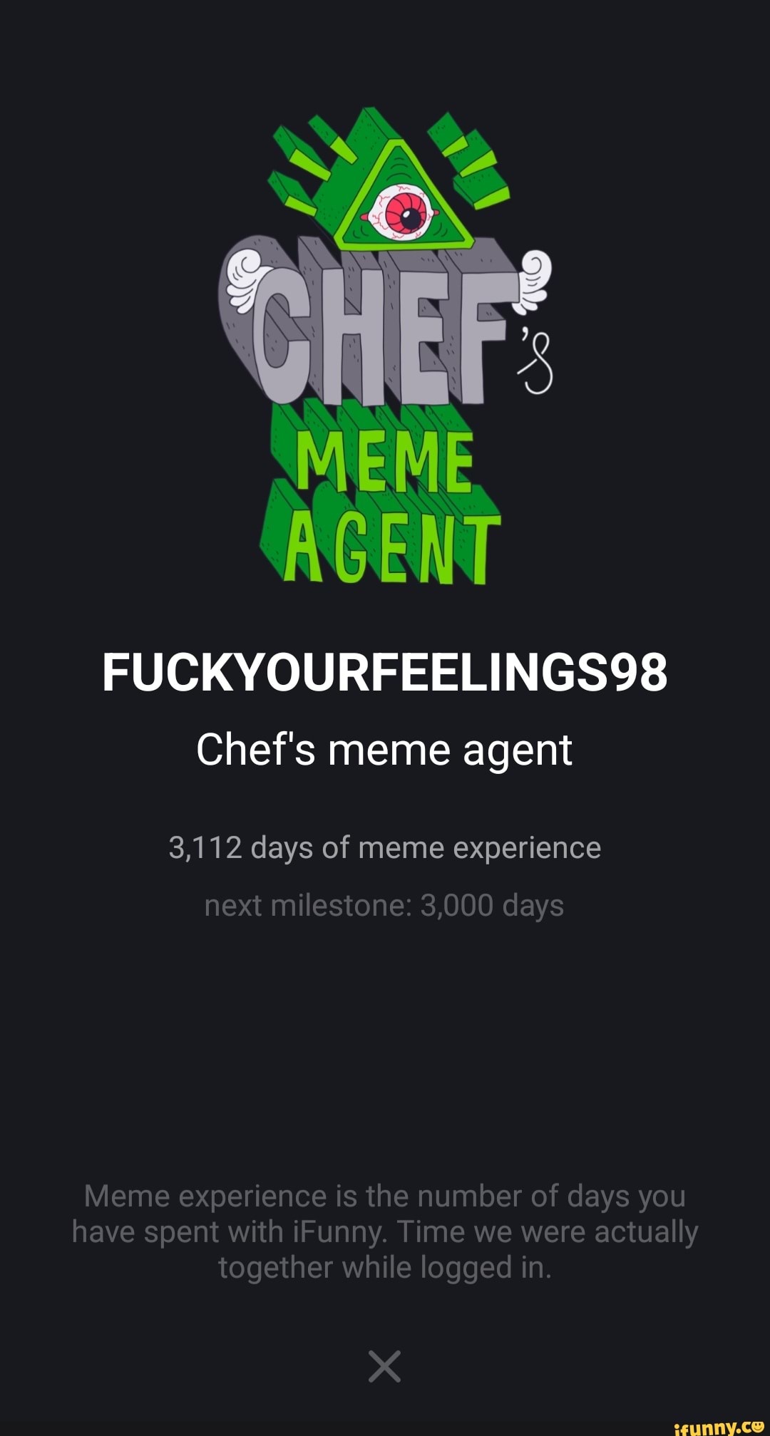 MEME AGENT PUCKYOURFEELINGS98 Chef's meme agent 3,112 days of meme ...