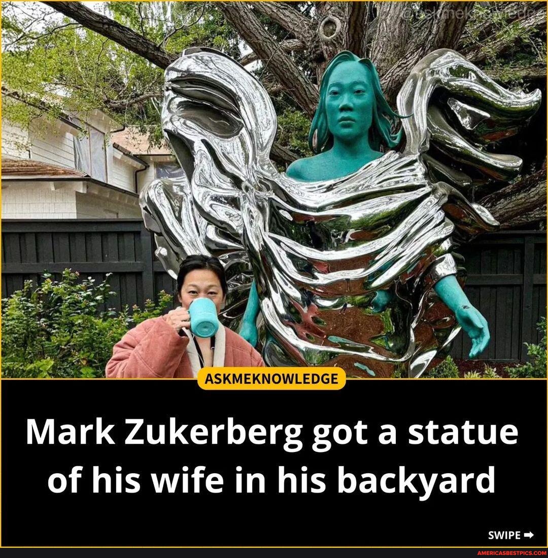 Mark Zuckerberg had a custom statue of his wife, Priscilla Chan ...