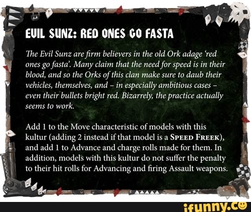EUIL SUNZ: RED ONES GO FASTA 'The Evil Sunz are firm believers in the ...