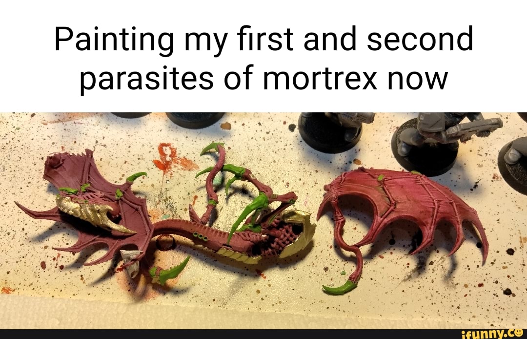 Painting my first and second parasites of mortrex now - iFunny