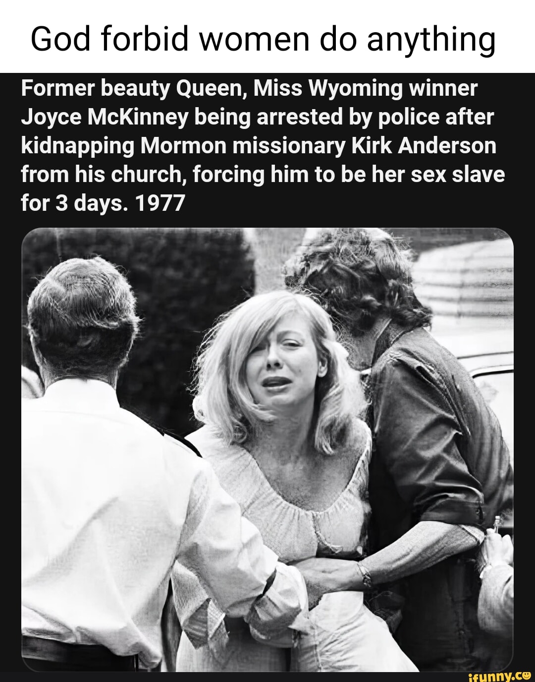 God forbid women do anything Former beauty Queen, Miss Wyoming winner ...