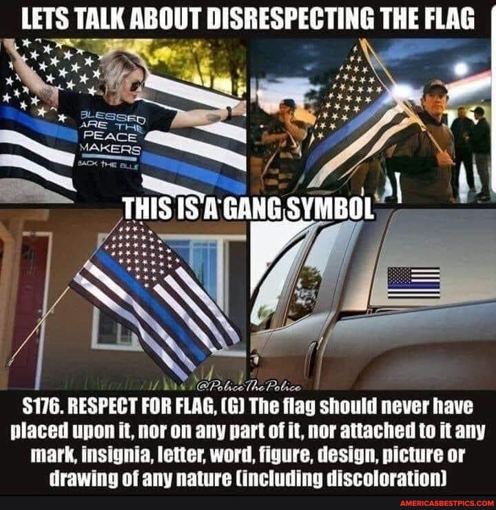 LETS TALK ABOUT DISRESPECTING THE FLAG MAKERS THIS IS SANG SYMBOL Pals ...
