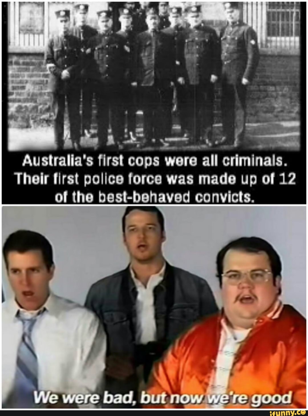 Mes Australia's first Plt were all criminals. Their first police force ...