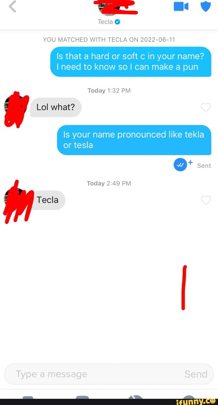 Tecla@ YOU MATCHED WITH TECLA ON 2022-06-11 av Is that a hard or soft c ...