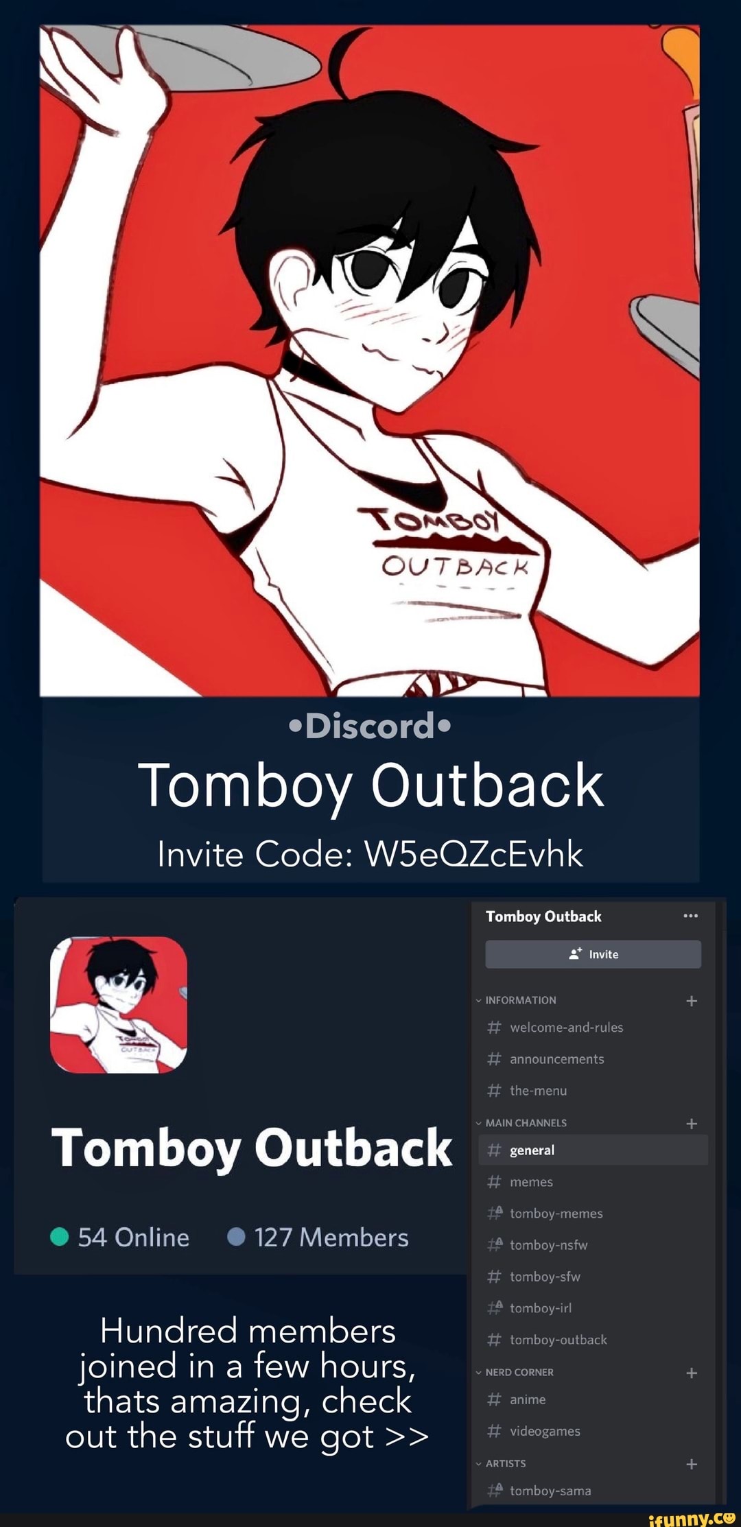 EDiscorde Tomboy Outback Invite Code: W5eQZcEvhk Tomboy Outback 54 ...