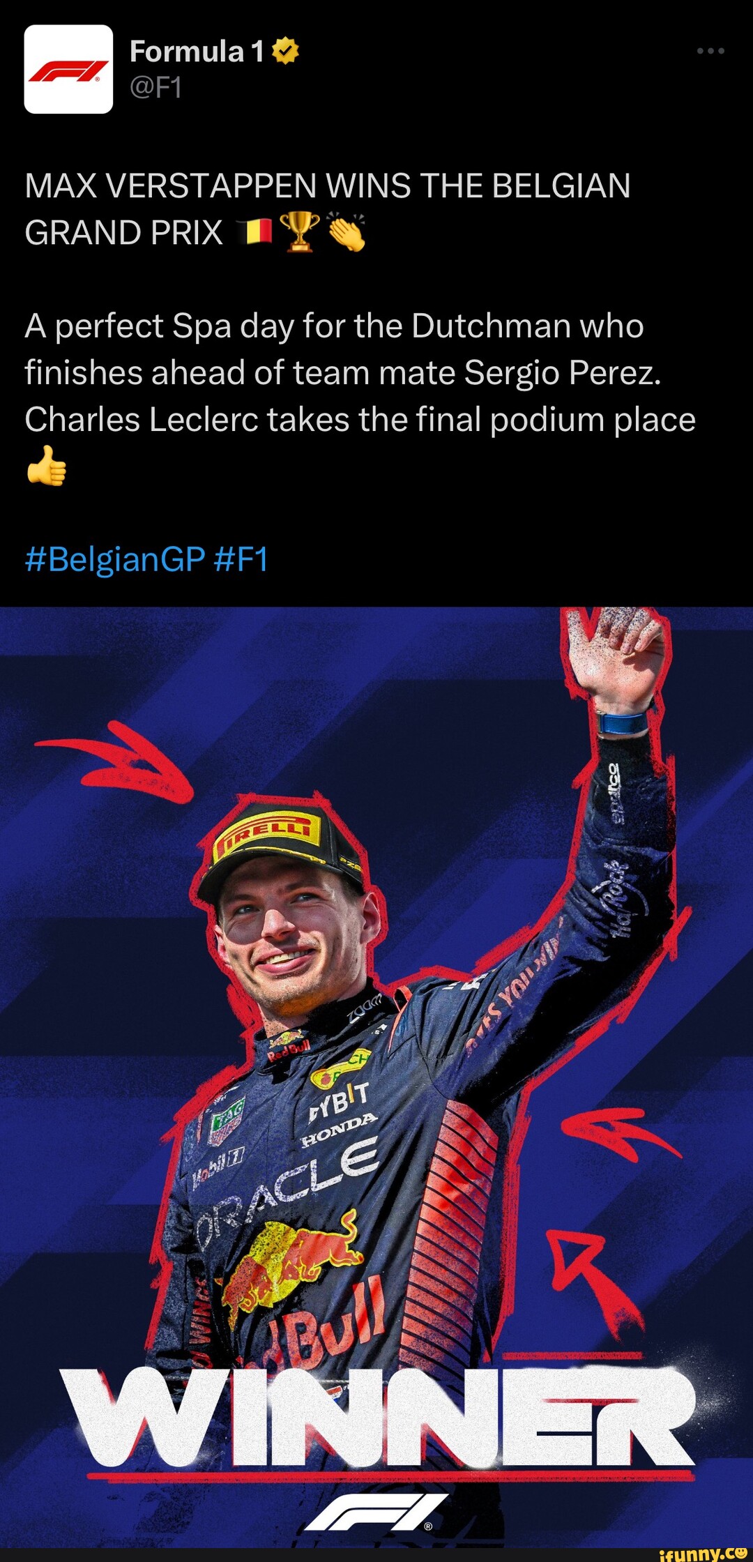 Formula MAX VERSTAPPEN WINS THE BELGIAN GRAND PRIX A perfect Spa day ...