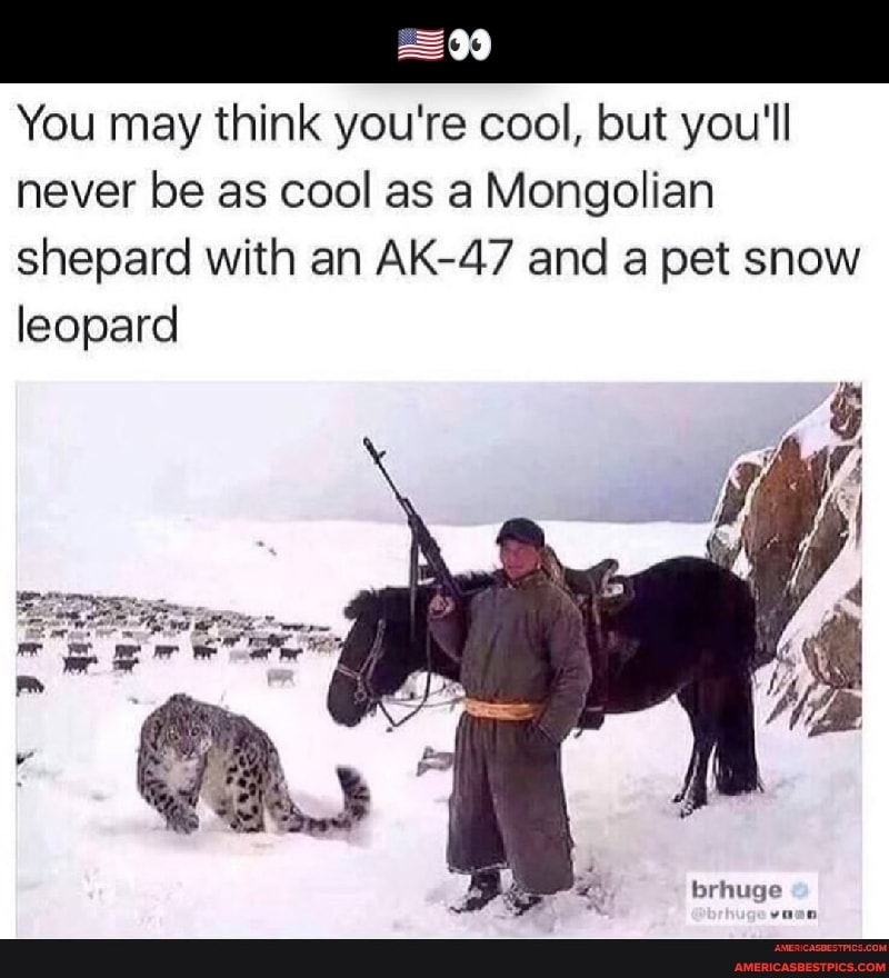 You may think you're cool, but you'll never be as cool as a Mongolian ...