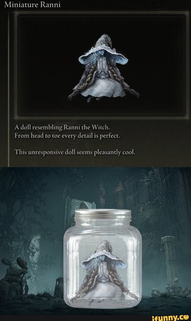 Miniature Ranni A doll resembling Ranni the Witch. From head to toe ...