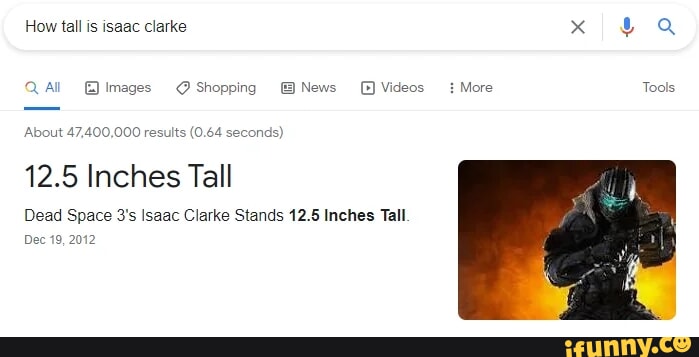 How tall is isaac clarke Q All images Shopping News Videos About ...