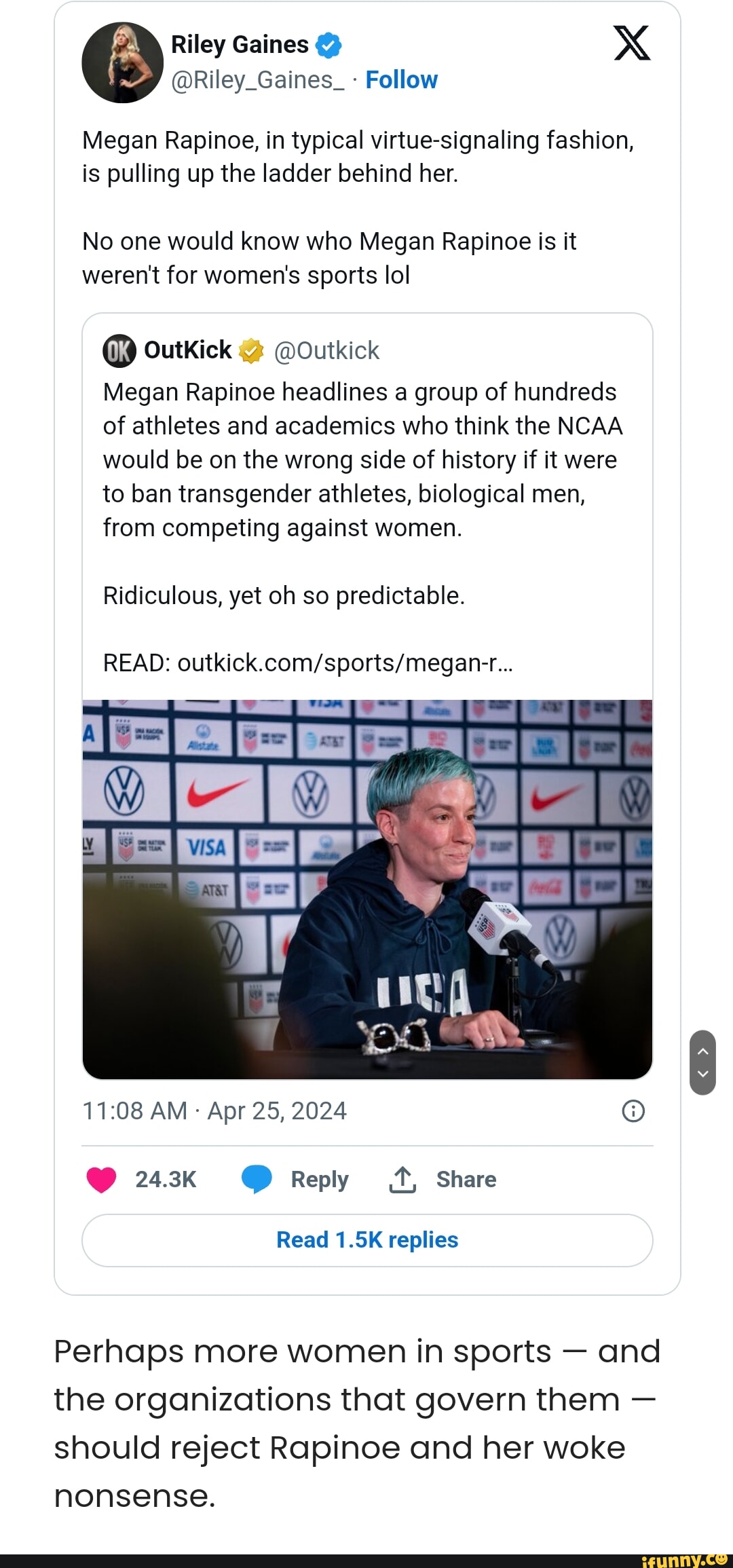 Rapinoe memes. Best Collection of funny Rapinoe pictures on iFunny